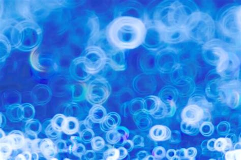 Premium Photo Background Bokeh Blue Rings Texture Blurred Background Defocusing Blue Abstract