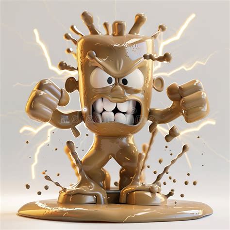 3d Render Icon Clay Style Of A Bar Chart With A Stack Of Clay Blocks Representing Different Data