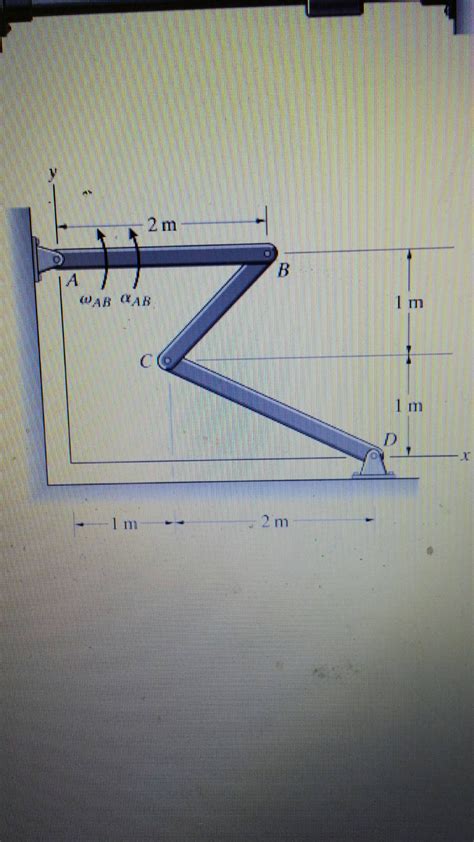 Solved The Angular Velocity And Angular Acceleration Of Bar Chegg