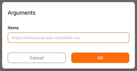 Set Arguments Tapicker