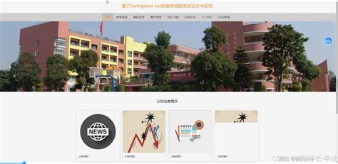Springbootvue基于springbootvue的教学辅助系统设计与实现【开题程序论文】 Csdn博客