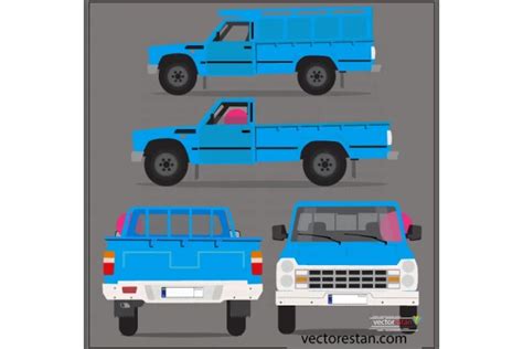 دانلود فایل وکتور ماشین ایرانی نیسان با قابلیت جاگیری کاراکتر فاپول