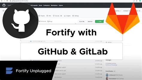 Fortify With GitHub GitLab YouTube