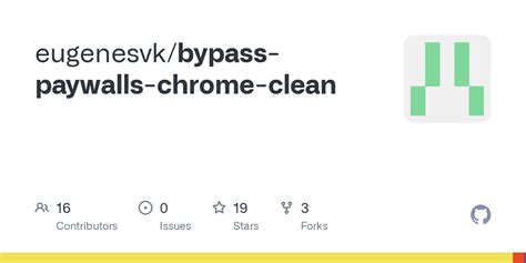 Github Eugenesvkbypass Paywalls Chrome Clean