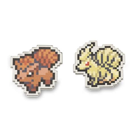 Vulpix And Ninetales Pokémon Pixel Pins 2 Pack Pokémon Center Canada