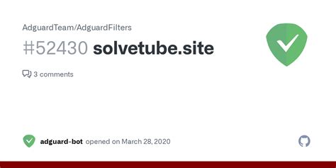 solvetube site · issue 52430 · adguardteam adguardfilters · github