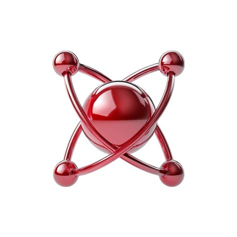 Red Atomic Structure Model 56472332 Png