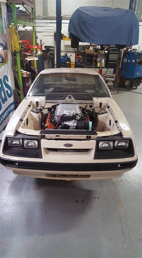 Building A Foxbody Mustang With A Supercharged Hellcat V8 Engine Swap
