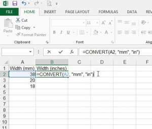 How To Convert MM To Inches In Excel 2013 Solve Your Tech
