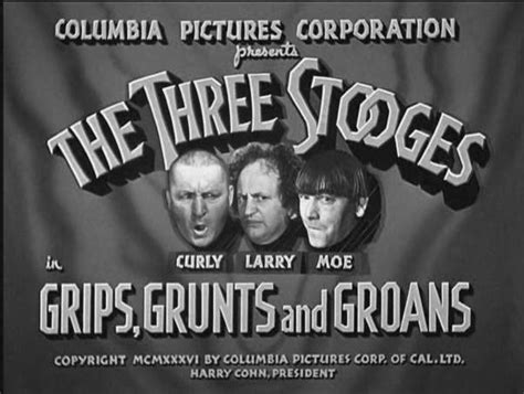 Los Tres Chiflados Golpes Quejidos Y Gemidos Grips Grunts And Groans