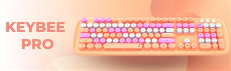 Igear Keybee Pro Colourful Computer Wireless Keyboard And Mouse Combo Orange