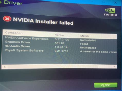 Nvidia Driver Installation Failed Rpcbuildhelp