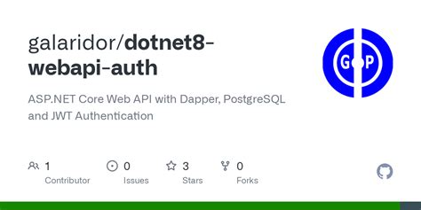 Github Galaridor Dotnet Webapi Auth Asp Net Core Web Api With Dapper Postgresql And Jwt