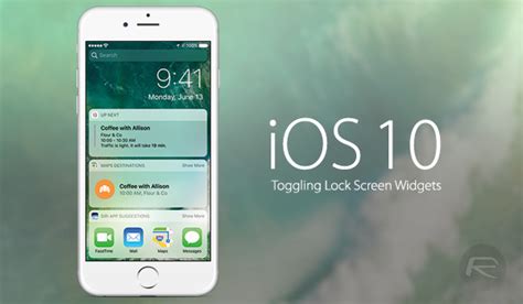 IOS 10 Lock Screen Widgets How To Disable Or Enable The Feature Redmond Pie