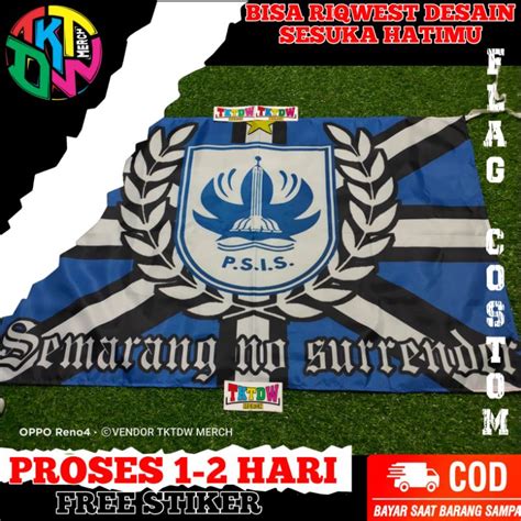 Jual Bendera Psis Semarang Murah Ready Stok Banyak Siap Kirim Psis Biru Shopee Indonesia