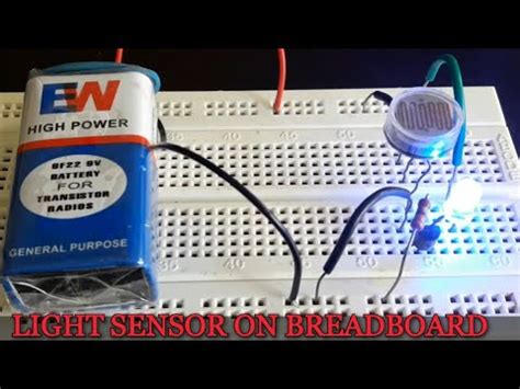 How To Make A Simple Light Sensor On A Breadboard YouTube