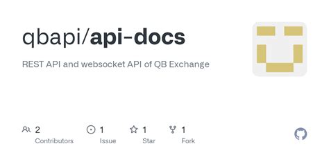 GitHub Qbapi Api Docs REST API And Websocket API Of QB Exchange