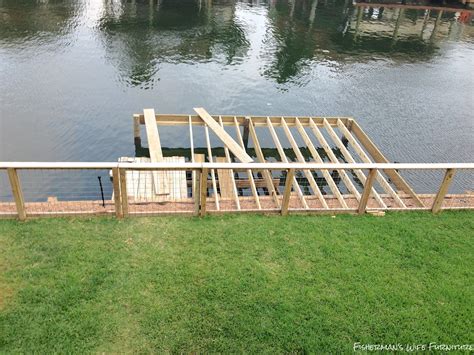 Fisherman S Wife Furniture DIY Dock Progress Part