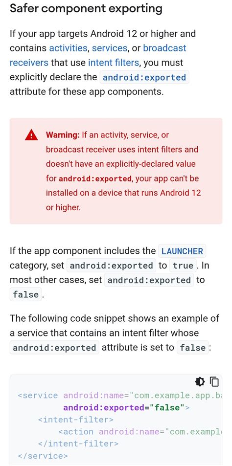 If Your App Is Targeting The Latest Android 12 Sdk 31 Version Then