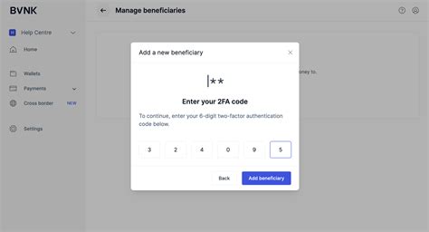 How To Add Or Delete A Beneficiary For B B Payments BVNK Help Centre