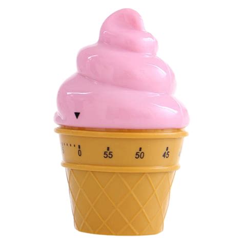 Washranp Ice Cream Timer Plastic Clear Scale 60 Minutes Tabletop Clock Oven Timer Electronics