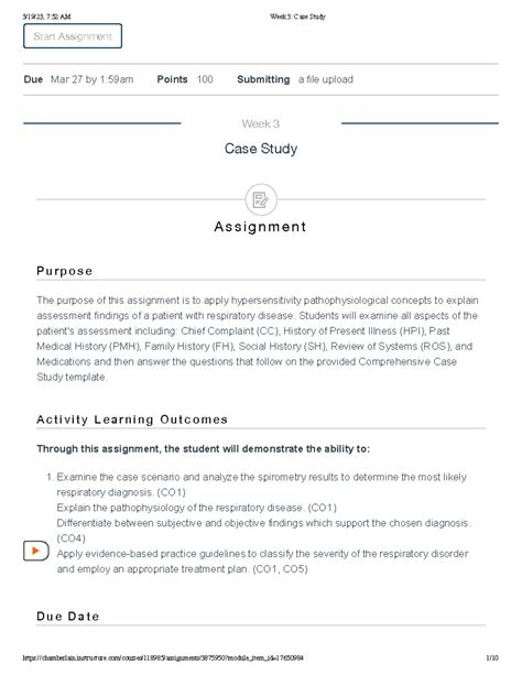 Week 3 Case Study Week 3 Due Mar 27 By 1 59am Points 100 Submitting A File Upload Start