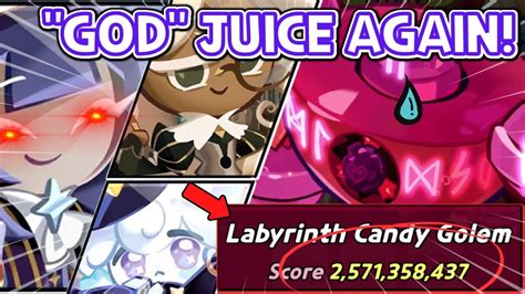 God Juice 2 Billion Team For Final Candy Golem Cookie Run