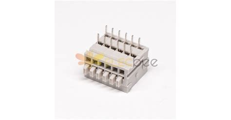 Connector Terminal Block Grey PCB Spring Terminal Blocks Pin Angled Connector