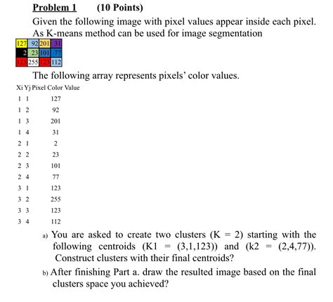 solved problem 1 10 ﻿points given the following image with