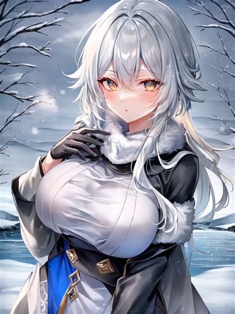 Rule 34 1girls Ai Generated Bangs Black Gloves Black Jacket Blush Fur