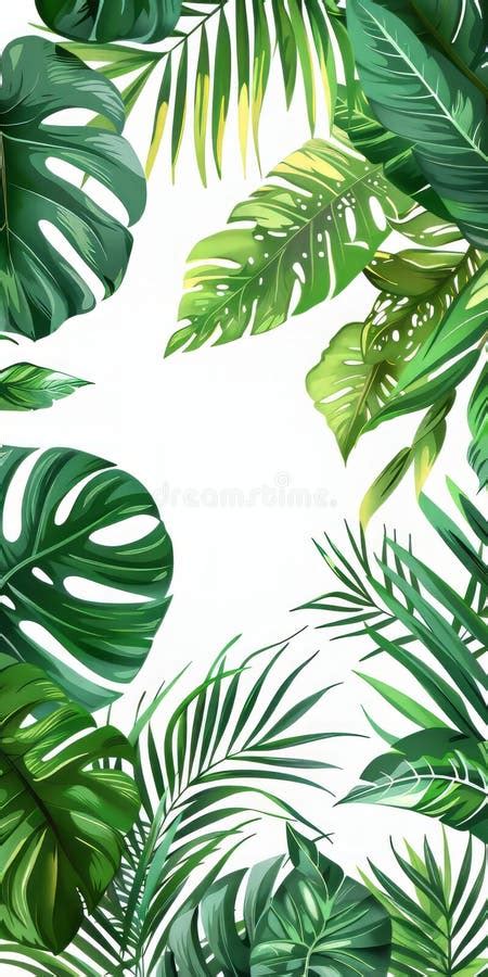 Hand Drawn Rainforest Texture Canopy Stock Illustration Illustration