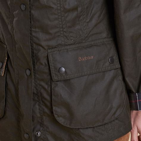 Barbour Classic Beadnell Waxed Jacket Olive 12 Wax Jackets