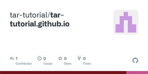 GitHub Tar Tutorial Tar Tutorial Github Io