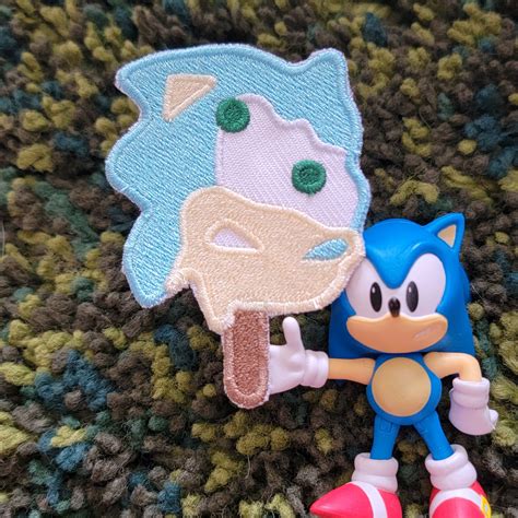 Sonic The Hedgehog Popsicle Iron On Patch Etsy Canada In 2024 Sonic Funny Sonic The