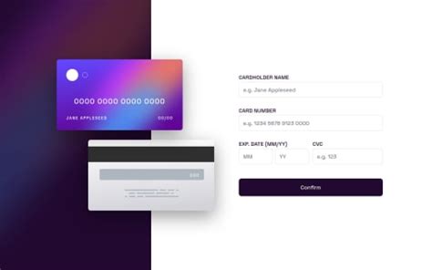 Responsive Vcard Details Component Using Html Css Vanilla Js Coding