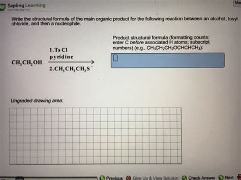 Solved Mar Sapling Learning Write The Structural Formula