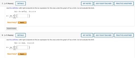 Solved 7 1 Points Details My Notes Ask Your Teacher