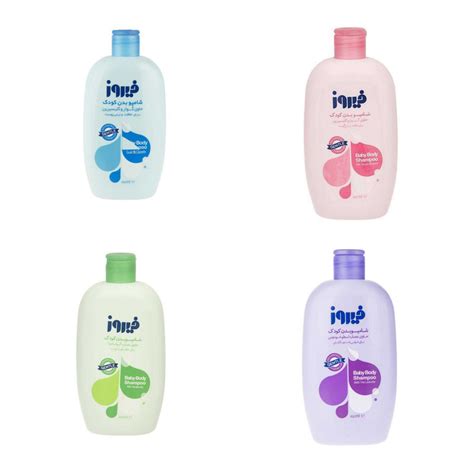 قیمت و خرید شامپو بدن کودک فیروز مدل A12 حجم 450 میلی لیتر مجموعه 4 عددی