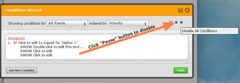 all hidden fields through conditional logic settings are not visible in
