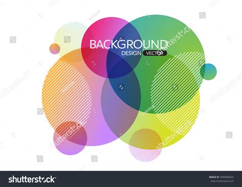 Abstract Geometric Round Circle Shapes Background Stock Vector Royalty Free 405096064