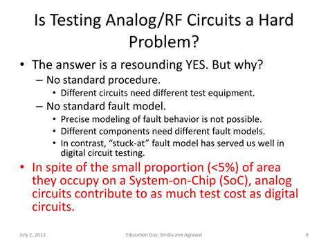 ppt analog and rf circuit testing powerpoint presentation free