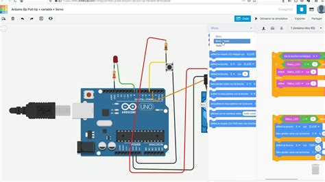18 Langage Arduino Bouton Poussor Variable Et Servo Youtube
