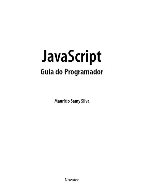 javascript guia do programador mauricio samy silva novatec pdf free