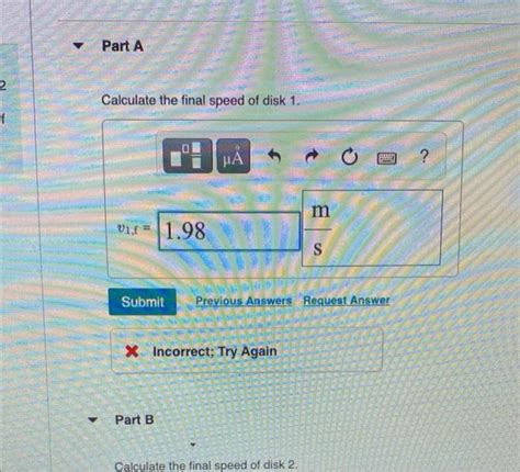 solved disk 1 of inertia m slides with speed 4 0 m s