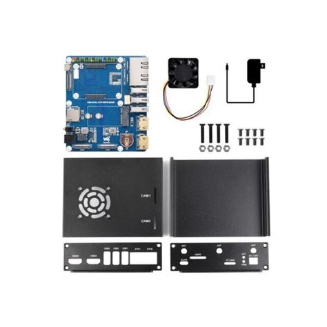 Материнская плата Waveshare под Raspberry Pi Cm4 Wifi6 Dual Eth с