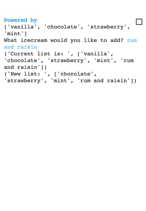 List
