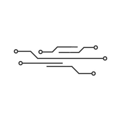 Circuit Technology Logo Vector Circle Chip Creative Vector Circle