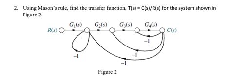 solved 2 using mason s rule find the transfer function
