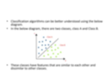 SOLUTION: L5a classification algorithm in machine learning - Studypool