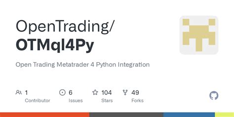 GitHub OpenTrading OTMql Py Open Trading Metatrader Python Integration